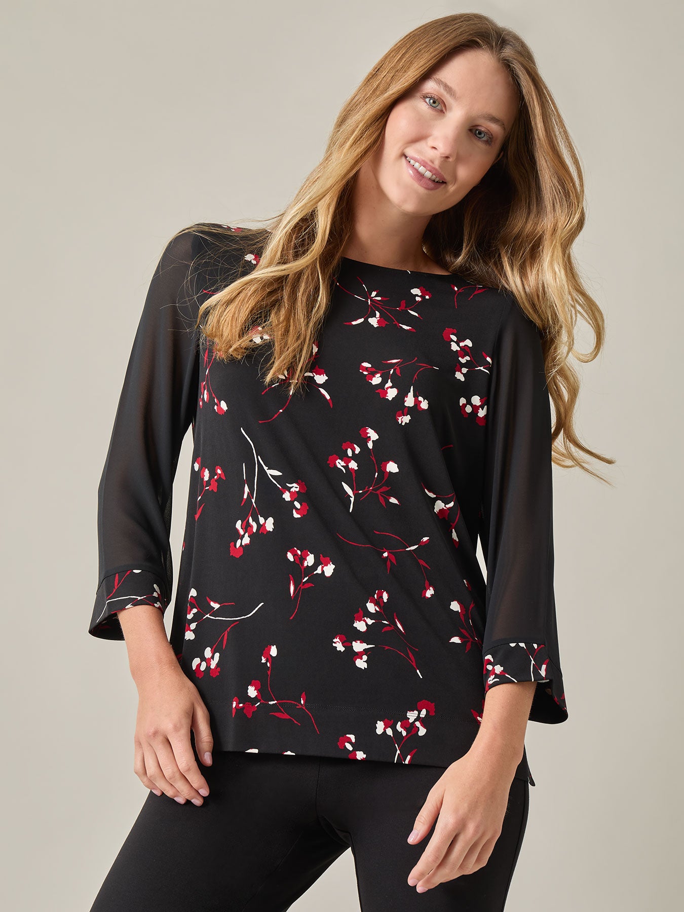 Plus Banded Cuff Blouse