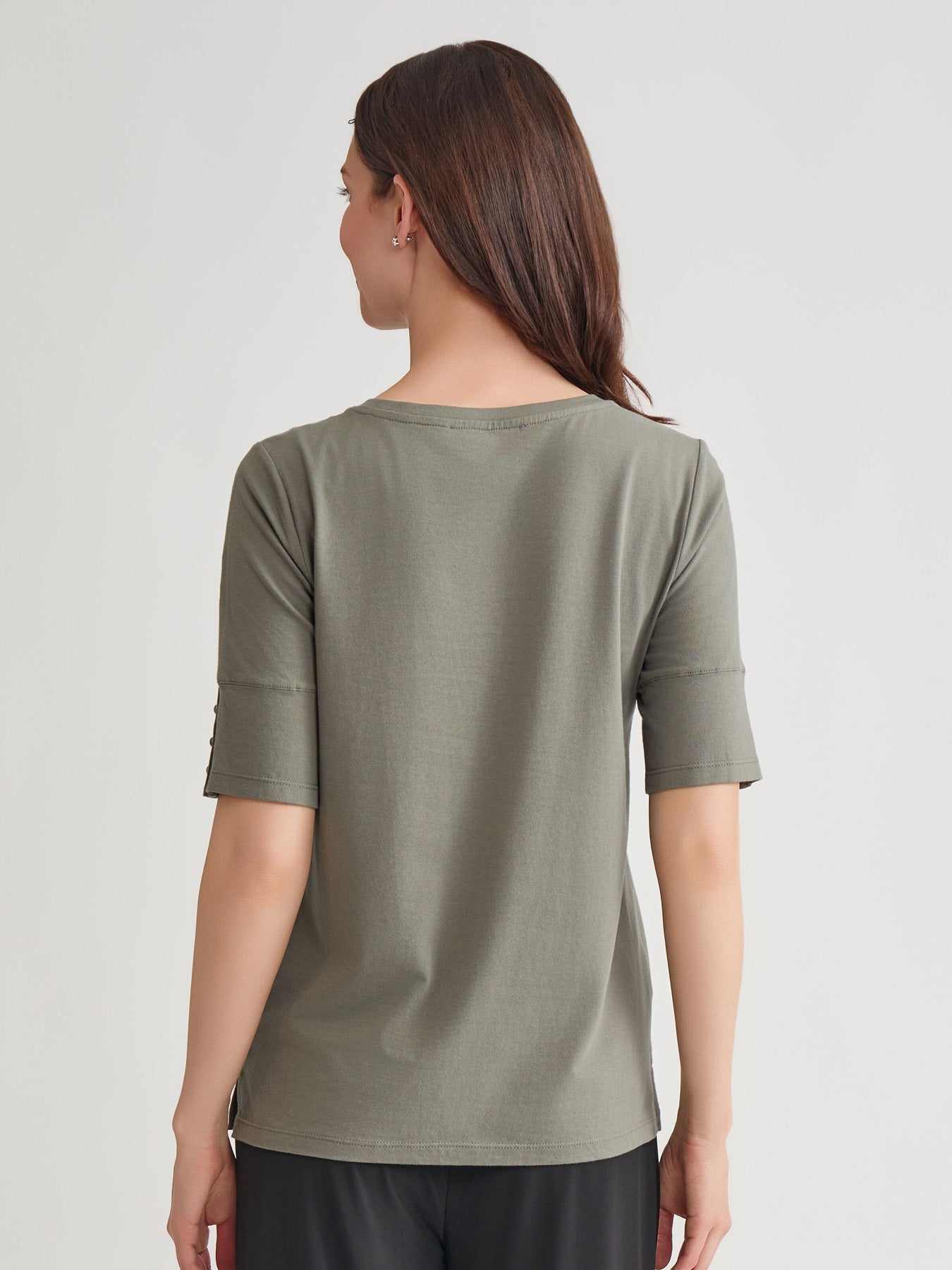 Short Sleeve Button Tee