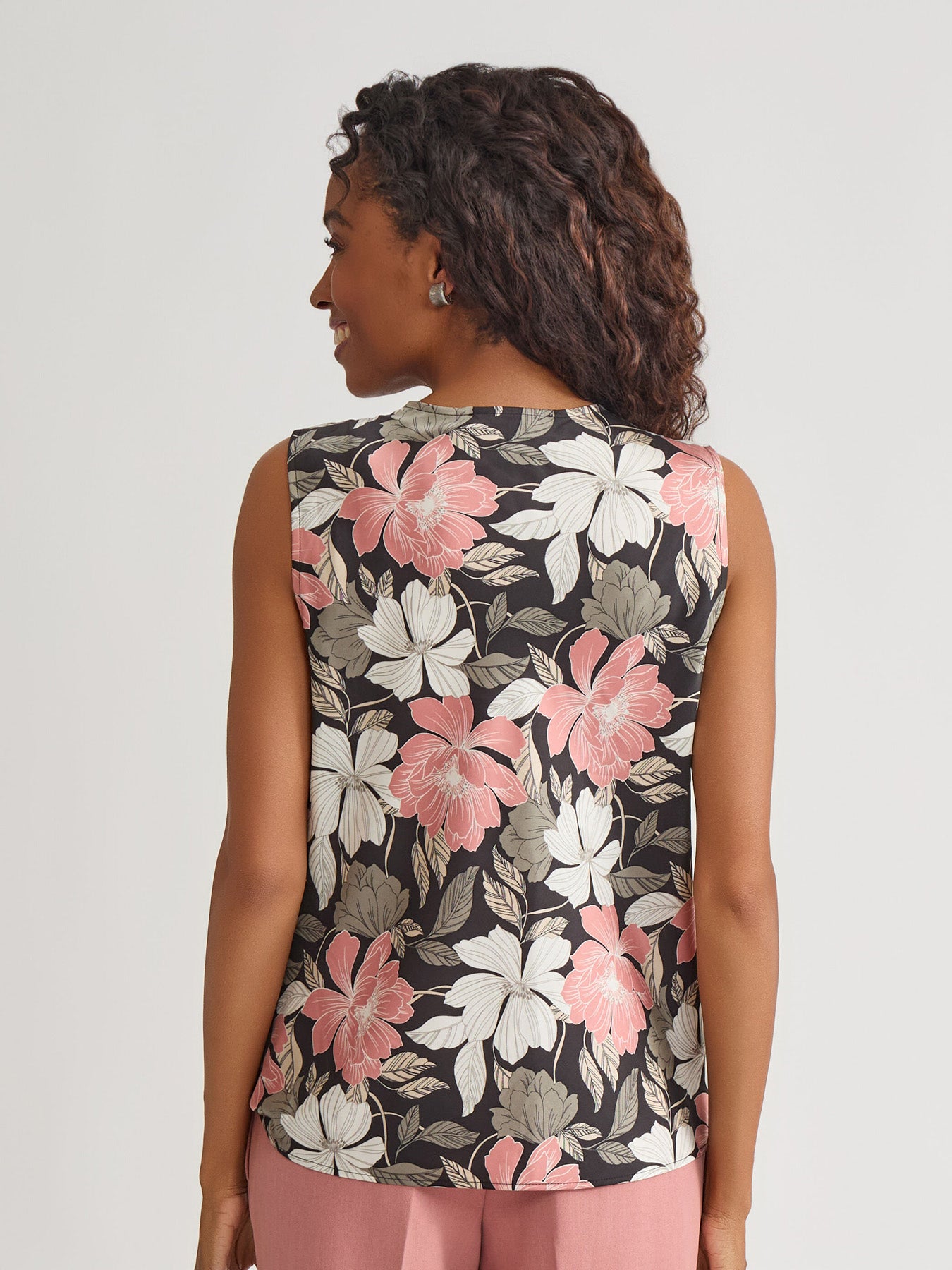 Plus Cap Sleeve Cowl Neck Top