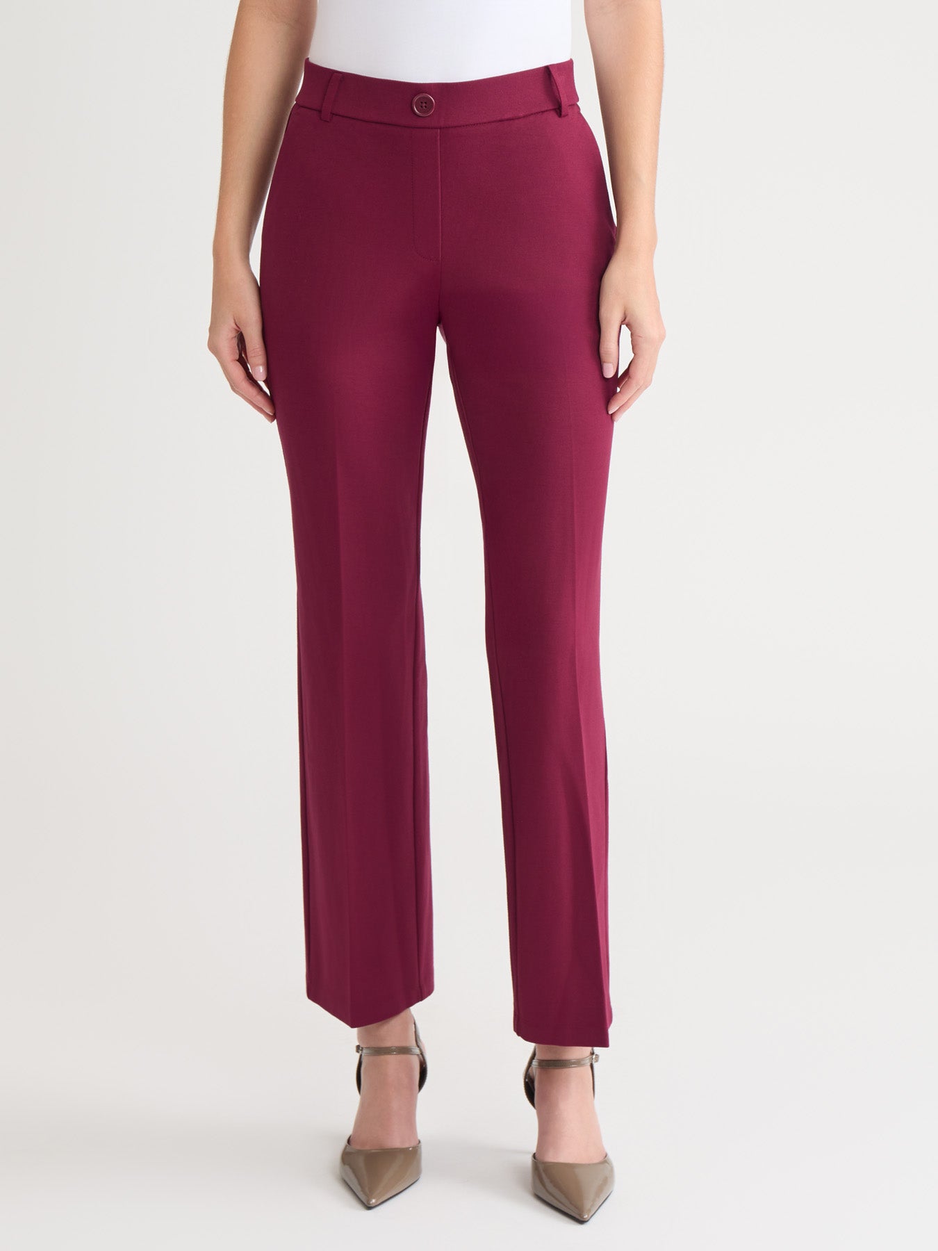 Pull-On Faux Fly Front Pant