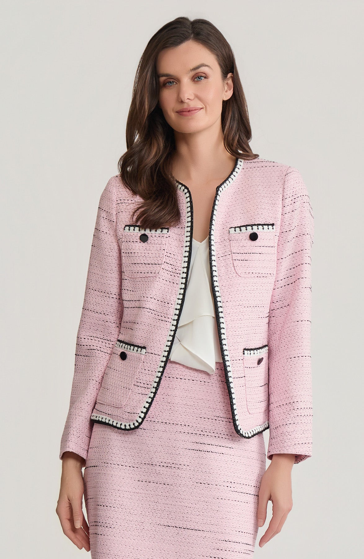 Four Pocket Jacket, Tweed Knit